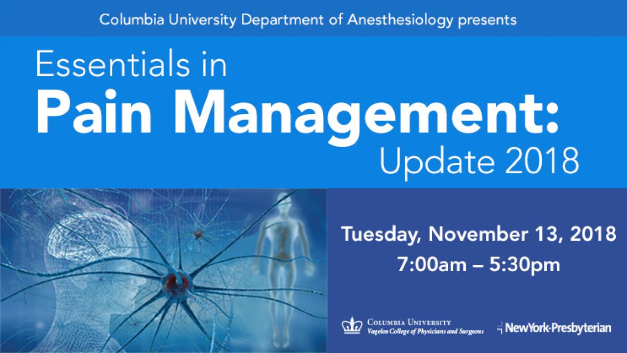 Department of Anesthesiology Hosts Essentials in Pain Management ...
